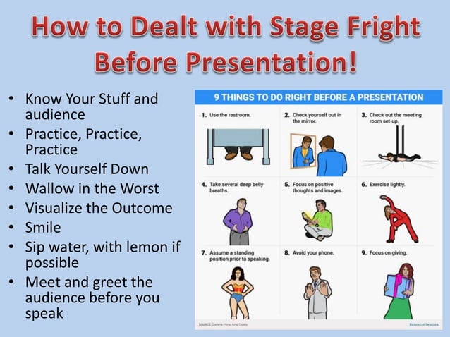 How to overcome stage fright