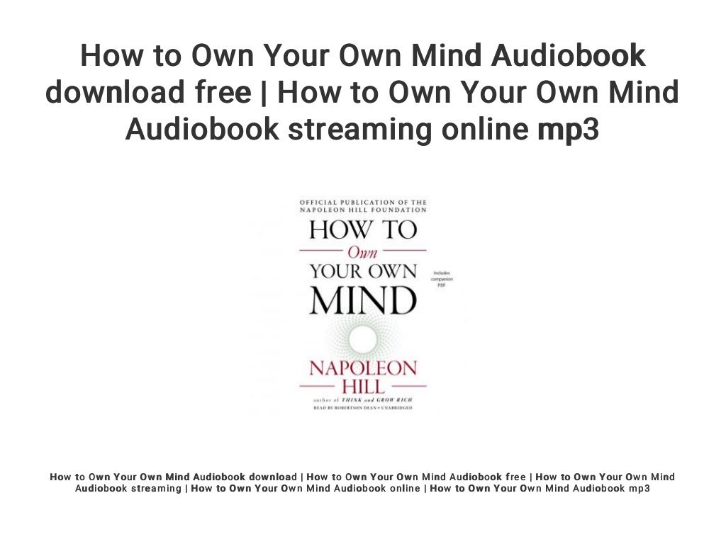 how-to-own-your-own-mind-audiobook-download-free-how-to-own-your-own