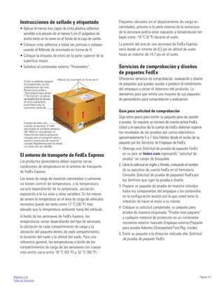 Guía general para empaque - Fedex | PDF