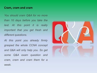 How to pass ccna exam easily | PPT