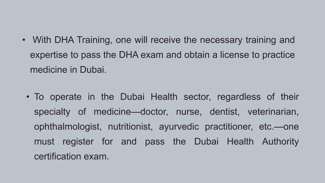 how to pass dha exam easily.pptx | Healthcare Industry | Industries