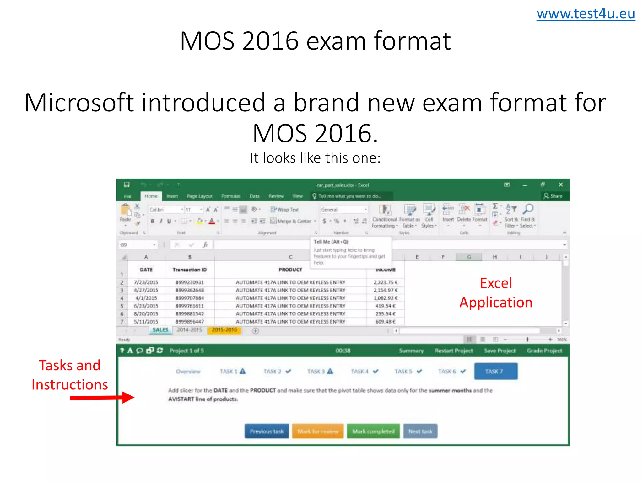 How to pass Microsoft Certiport MOS 2016 Excel 77-727 exam | PPTX