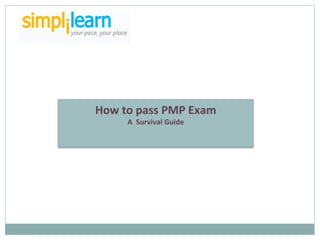 How To Pass PMP Exam- PMP Certification Presentation | PPT