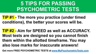 How To Pass Psychometric Tests (Questions & Answers) | PPTX
