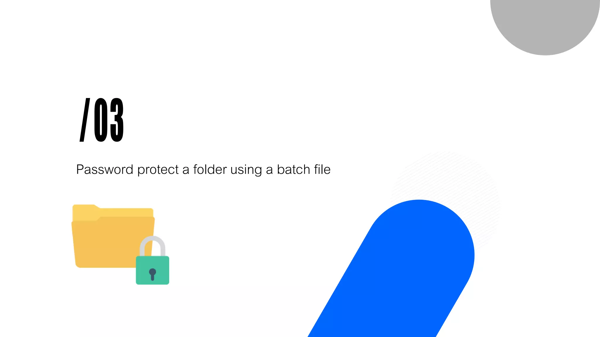 How to Password Protect a Folder in Windows10 | PPTX | Operating Systems | Computer Software and ...