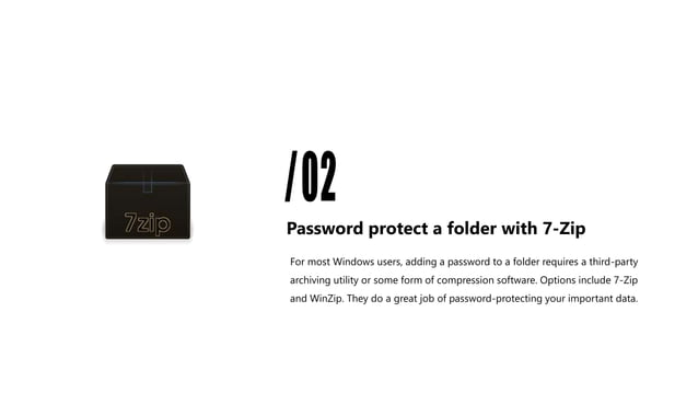 How to Password Protect a Folder in Windows10 | PPTX | Operating ...