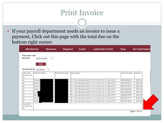 How to pay club dues on toastmasters international - Corporate Club | PPTX