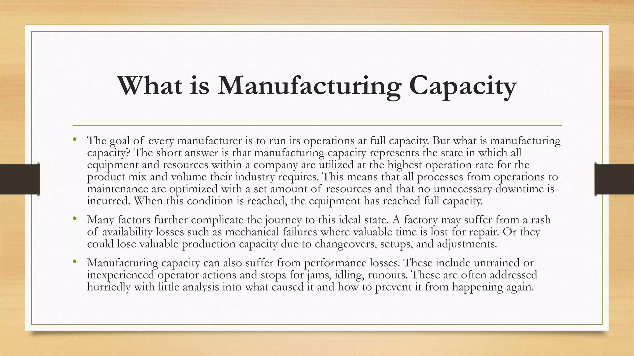 HOW TO PERFORM A MANUFACTURING CAPACITY ANALYSIS.pptx