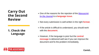 How to Perform a Peer Review? Give a Step by Step Procedure for New ...