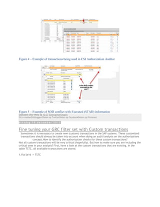 How to perform critical authorizations and so d checks in sap systems ...