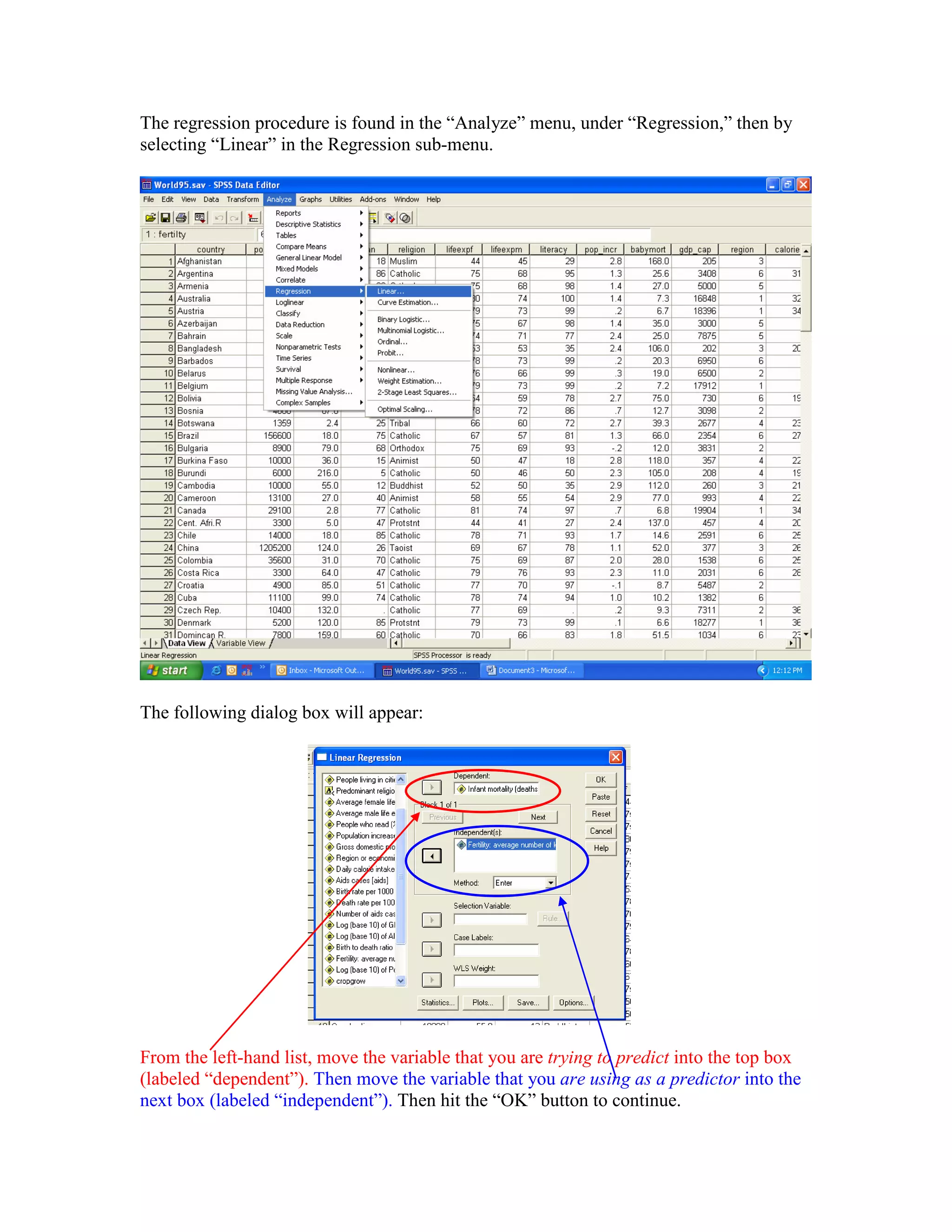 How to perform linear regression | PDF How to perform linear regression | PDF