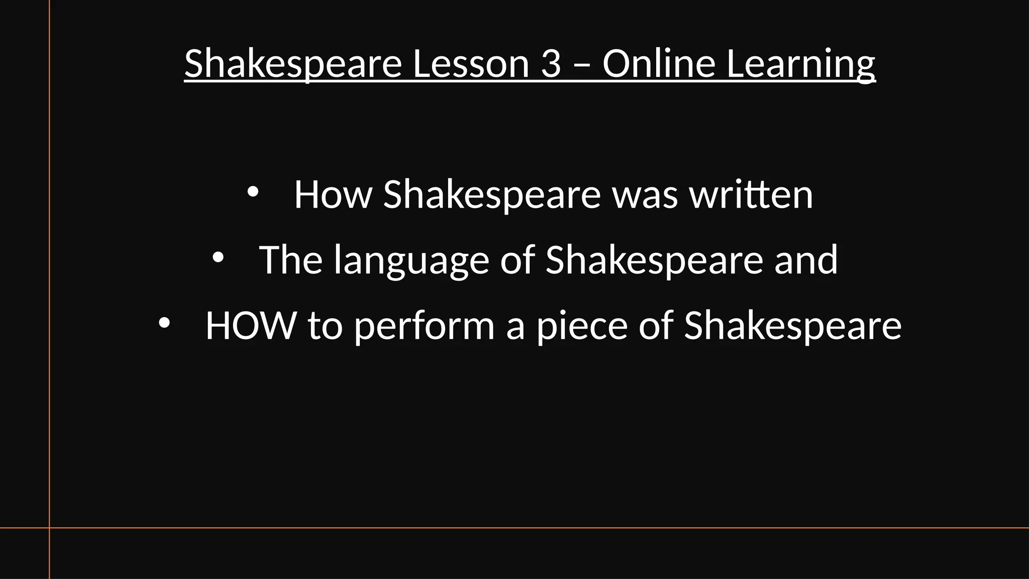 How to perform Shakespeare using clues from the text | PPTX
