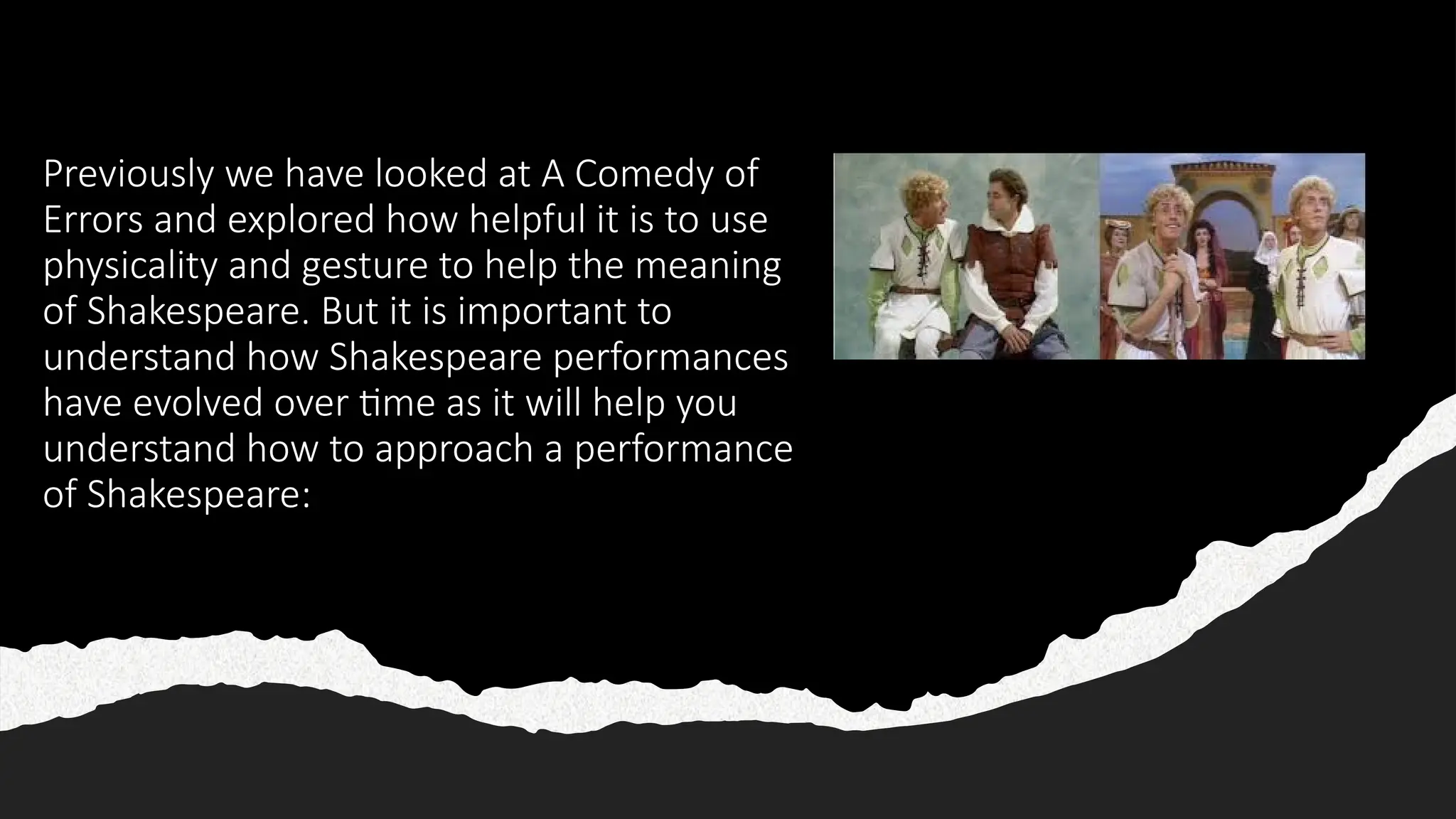 How to perform Shakespeare using clues from the text | PPTX