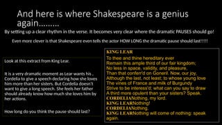 How to perform Shakespeare using clues from the text | PPTX