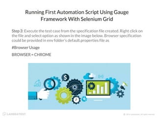 How to Perform Test Automation With Gauge & Selenium Framework | PPT