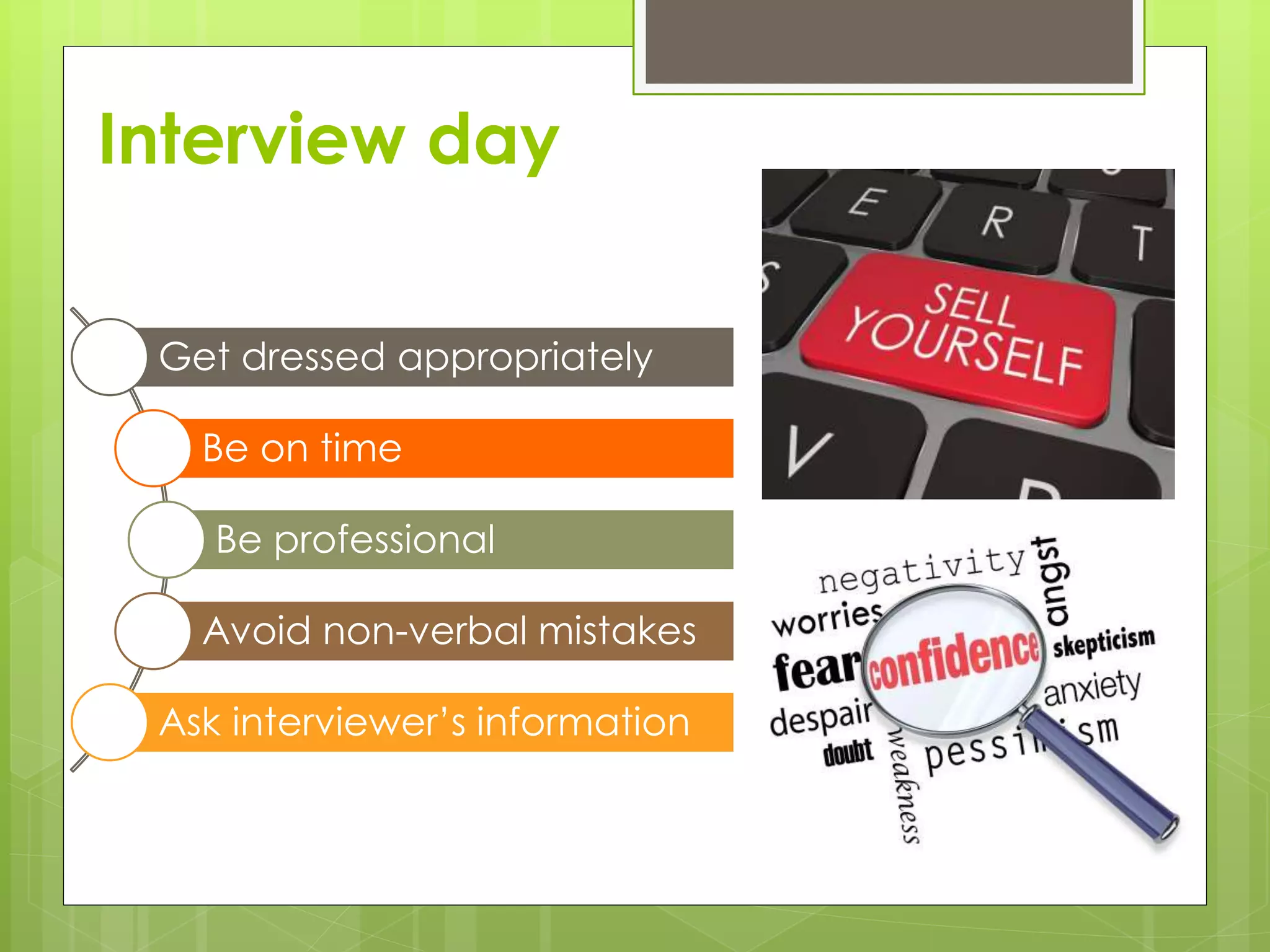 How to perform well in a job interview | PPTX