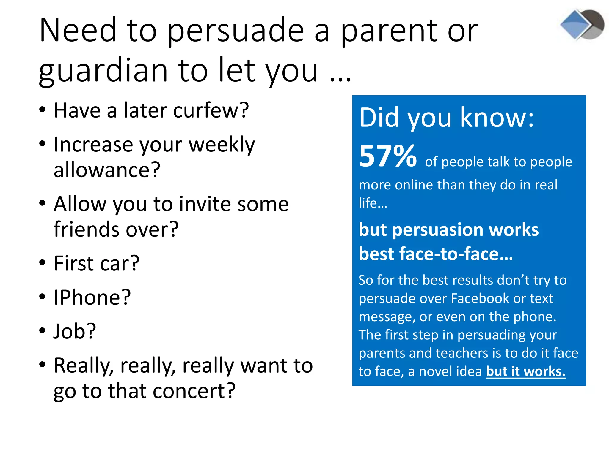 How to persuade parents or guardians | PPTX