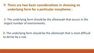 How to pick an underlying form. | PPTX
