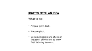 How to Pitch an Idea | PDF