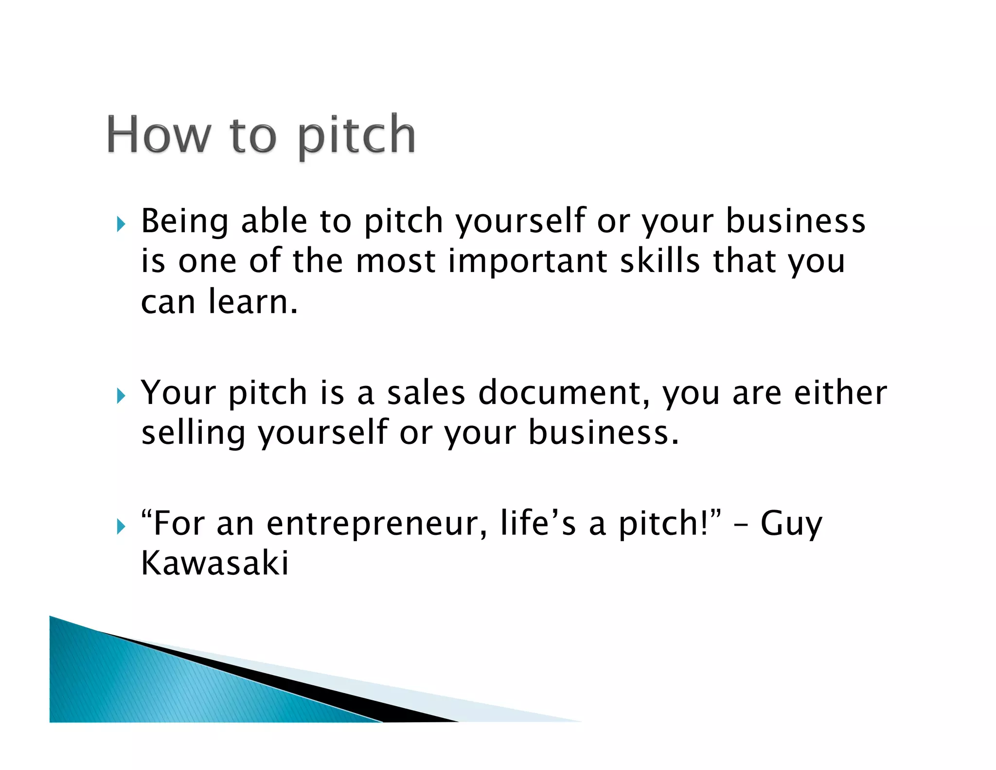 Introduction: How to Pitch | PPT