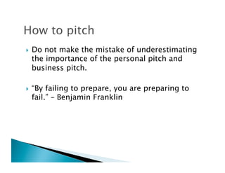 Introduction: How to Pitch | PPT