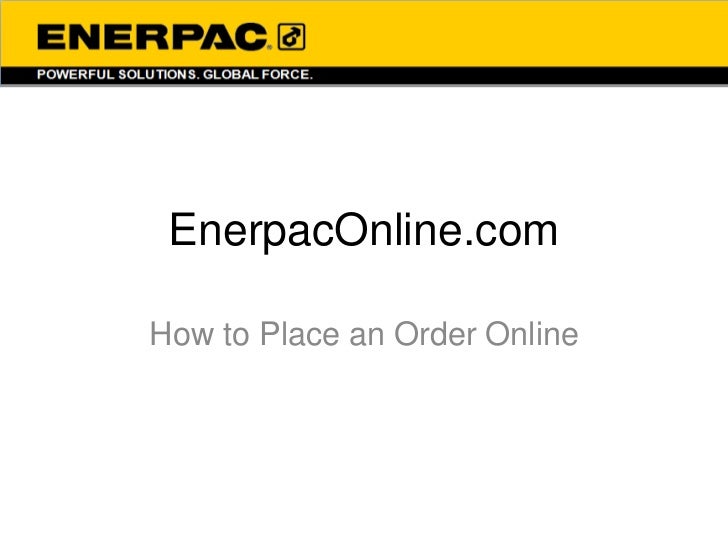 How to place an order online