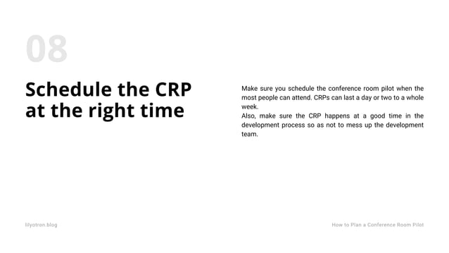 How to Plan a Conference Room Pilot | PDF