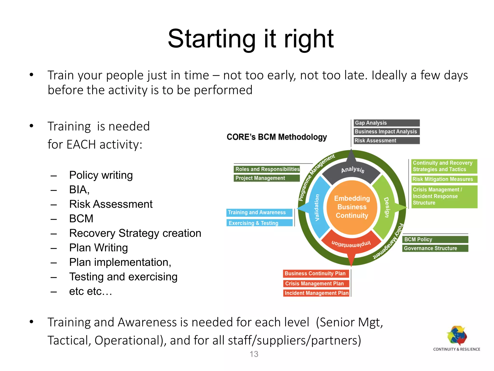 How to plan and manage a BCM and IT DR project | PDF