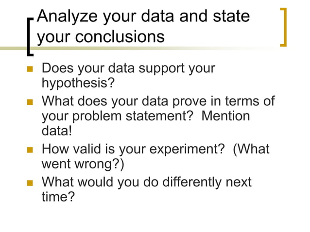 How To Plan An Experiment | PPT | Chemistry | Science