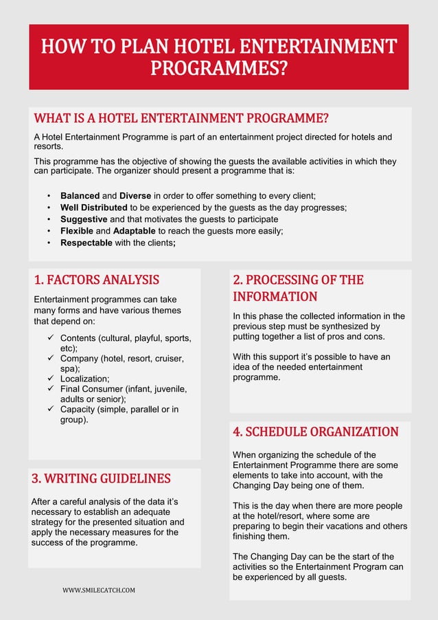 How to plan Hotel Entertainment Programs | PDF | Hotels and Motels ...