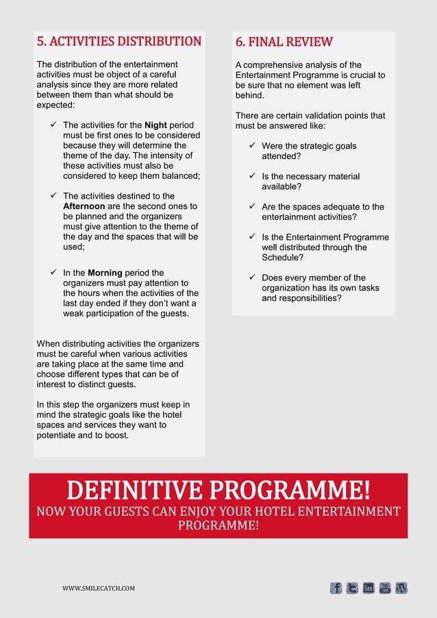 How to plan Hotel Entertainment Programs | PDF | Hotels and Motels ...