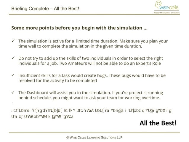How To Play Project Management Simulation Ppt