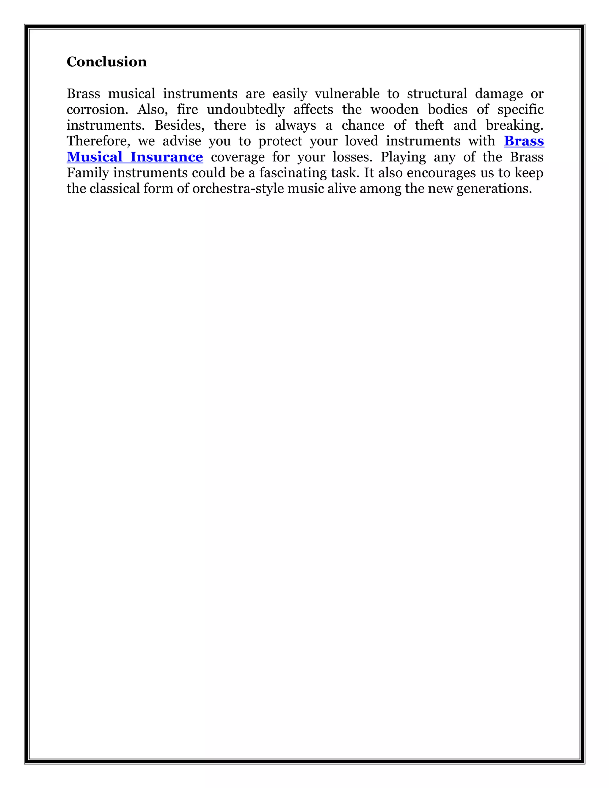 How to Play Brass Musical Instrument? | PDF