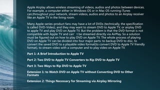 How to play dvd on apple tv | PPT