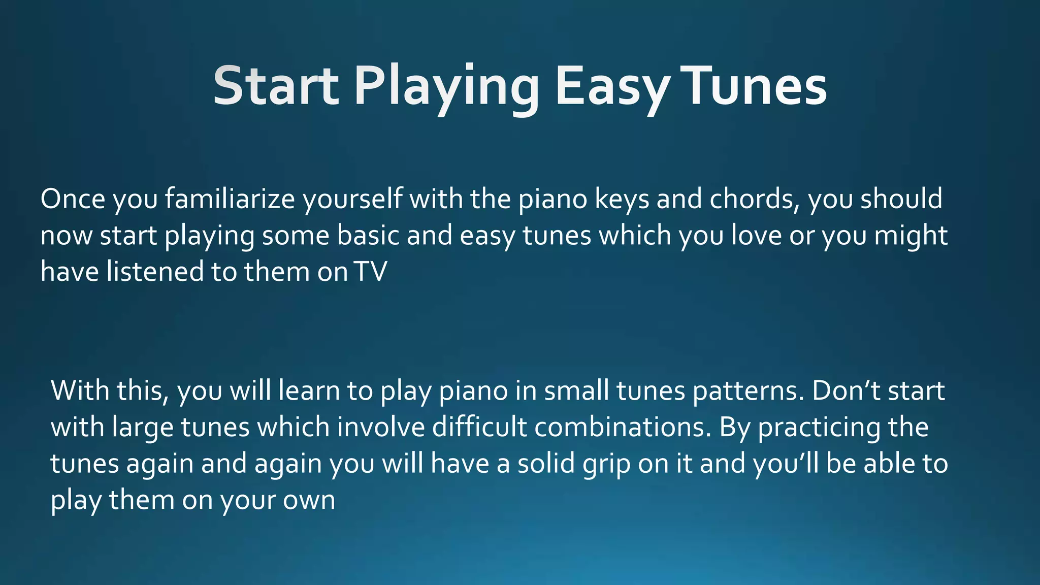 How to play piano for beginners | PPTX