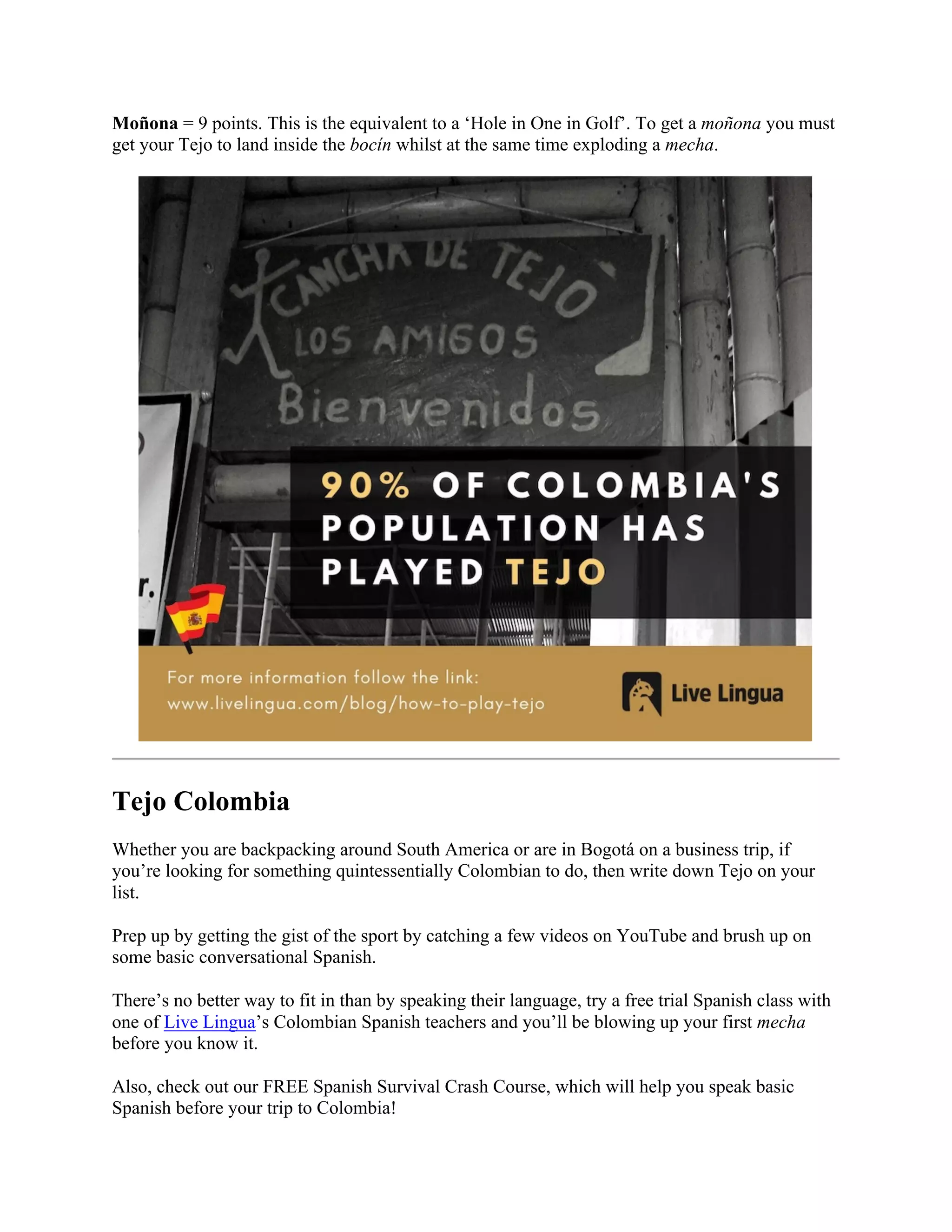 How To Play Tejo in Colombia | PDF