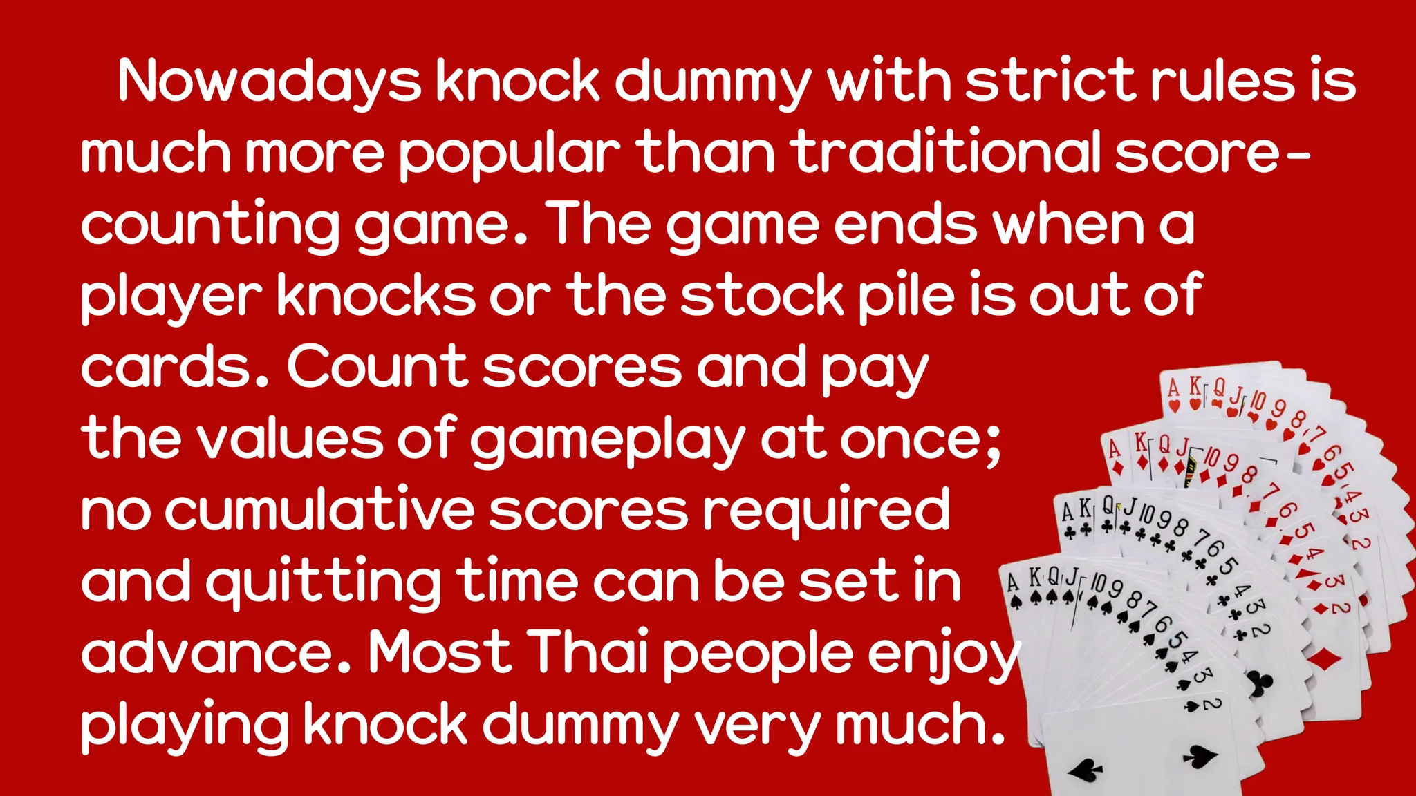How to play Thai knock dummy: game of luck and skill | PDF