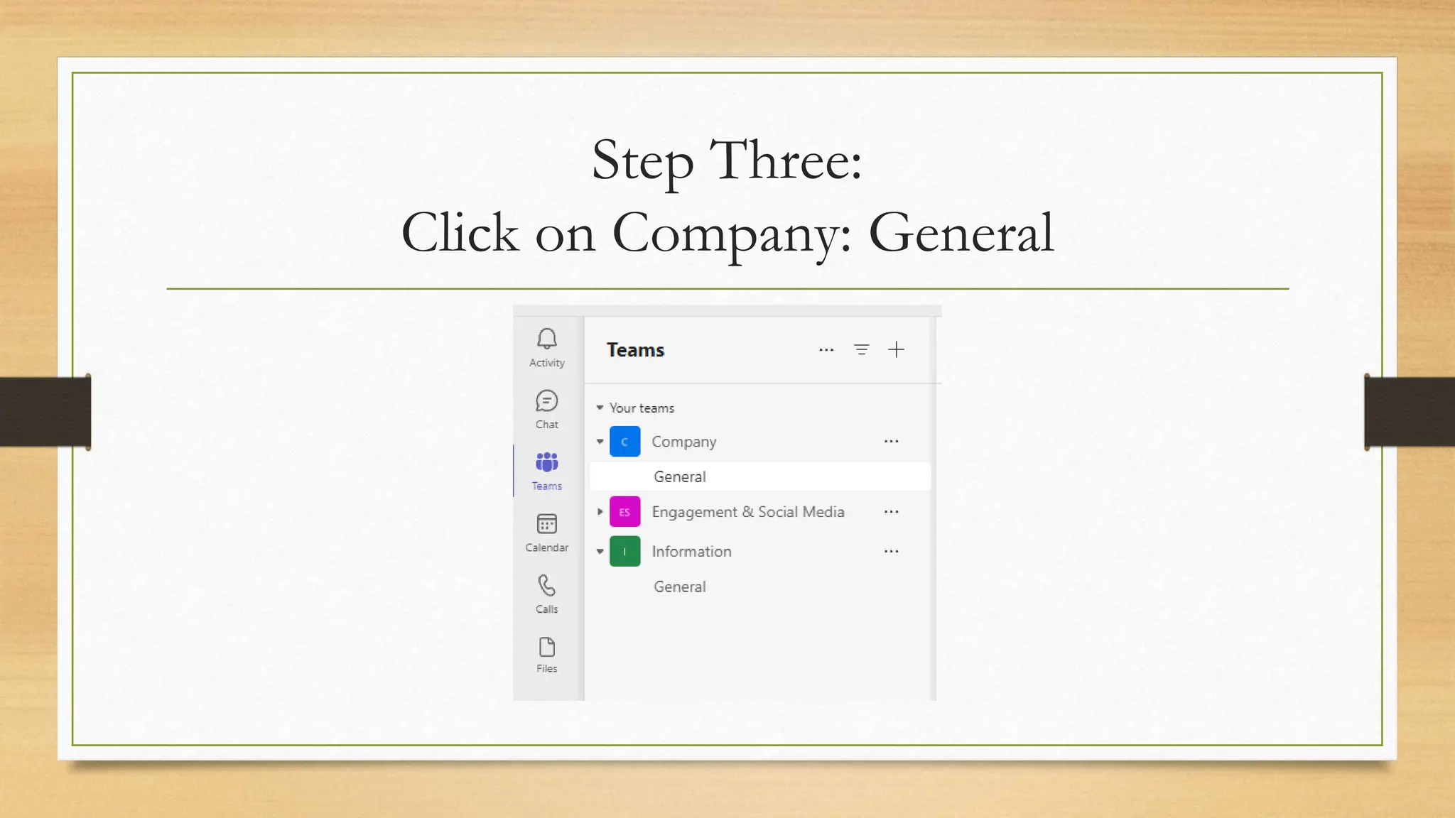 How to post on Teams- General Company Section.pptx
