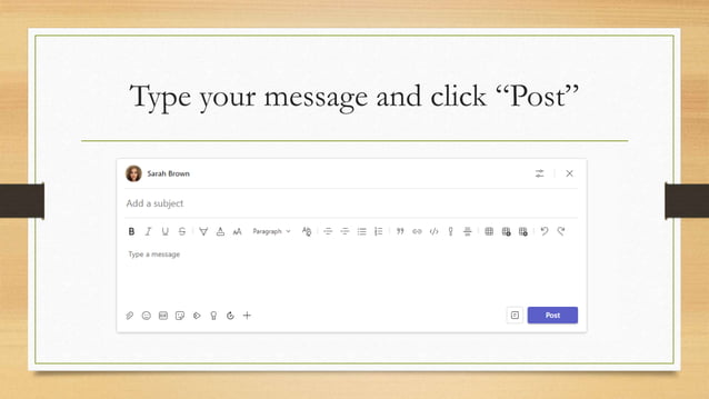 How to post on Teams- General Company Section.pptx