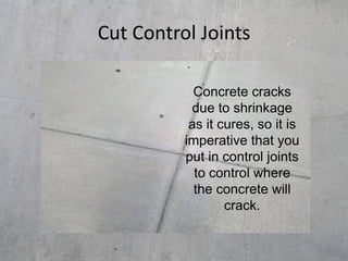 How to pour concrete | PPTX