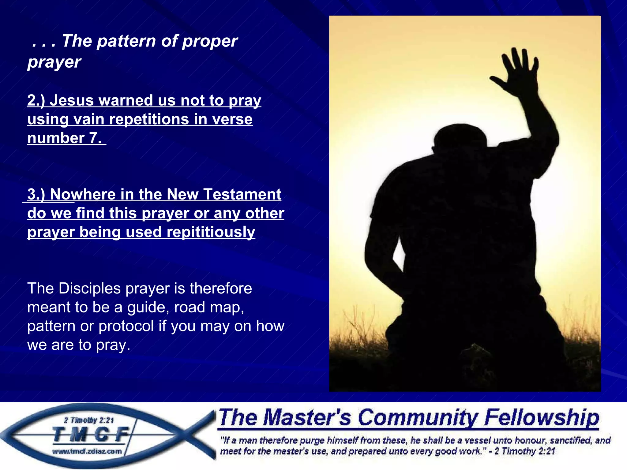 How to pray - part 1 | PPT
