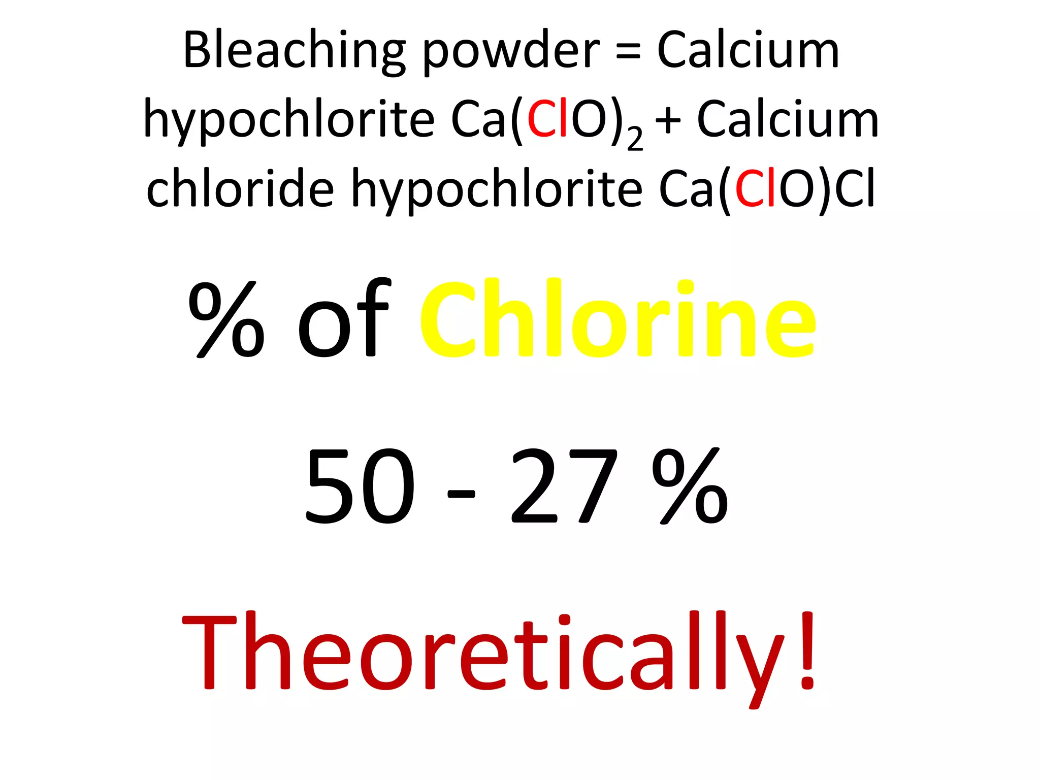How to prepare 0.1% active chlorine | PPTX