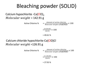 How to prepare 0.1% active chlorine | PPTX