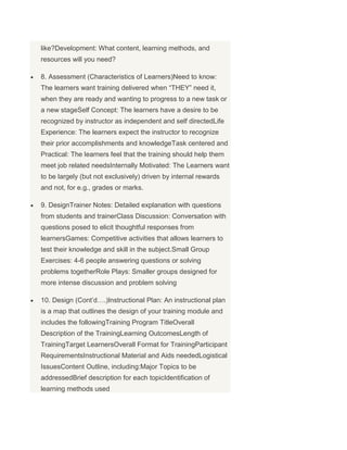 How to prepare a basic training module | DOCX