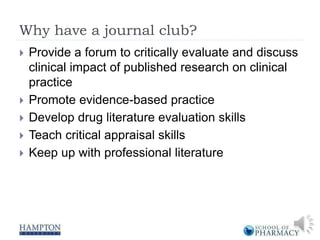 How to prepare an effective journal club | PPTX