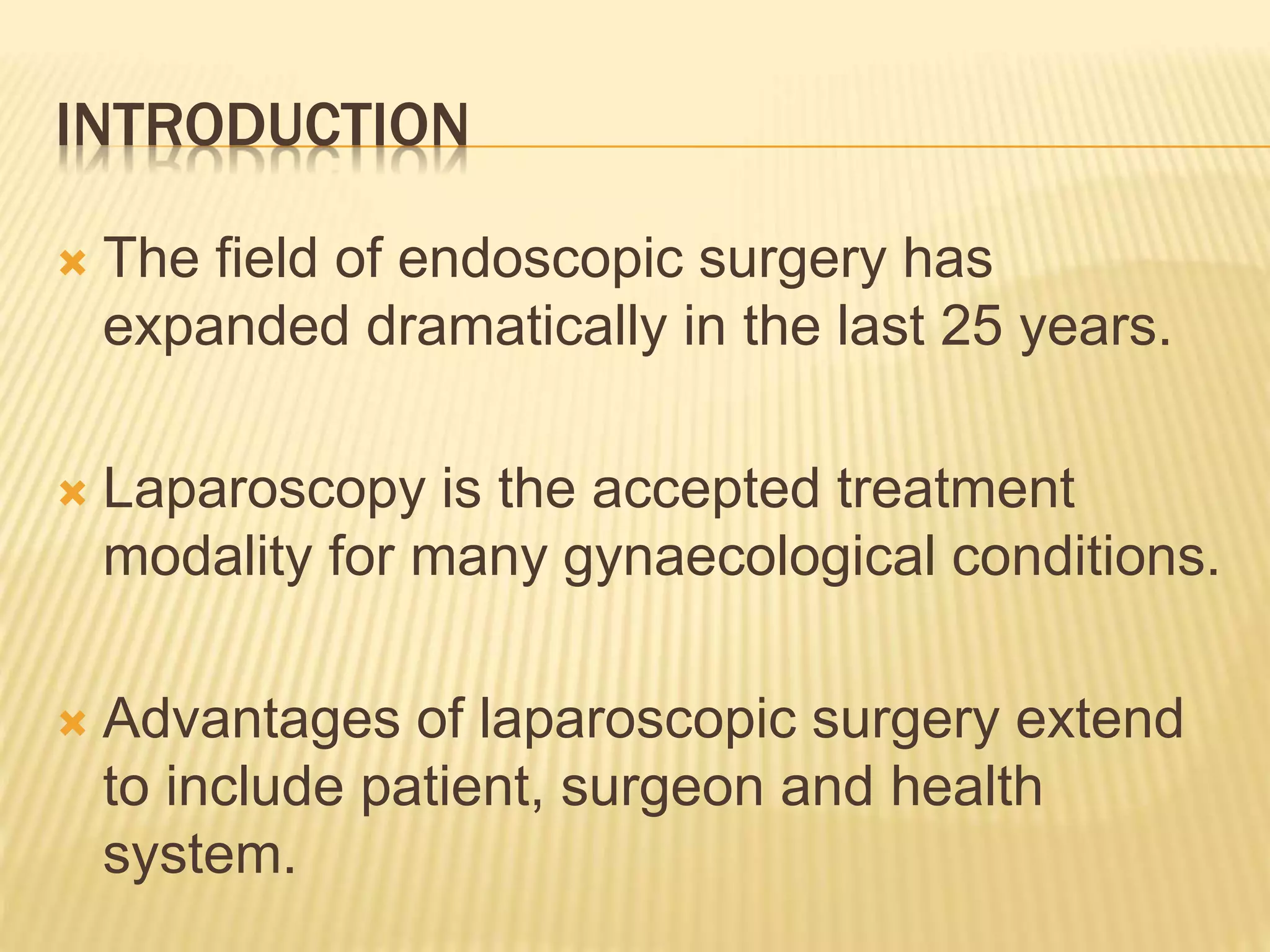 How to prepare a patient for laparoscopy ? | PPTX