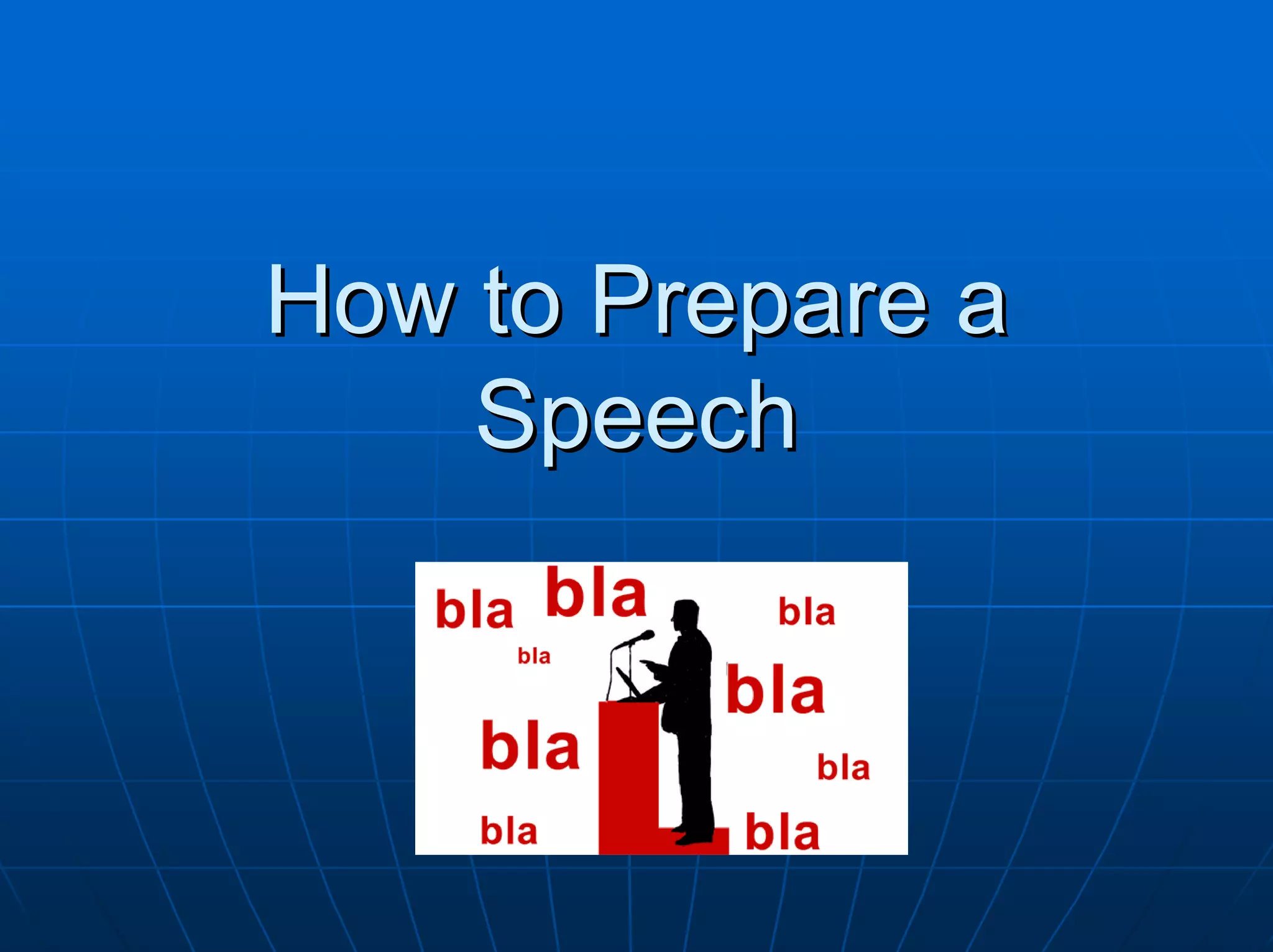 How to prepare_a_speech | PDF