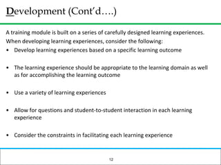 How To Prepare A Basic Training Module | PPTX