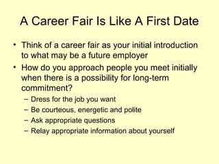 How to prepare for a career fair | PPT