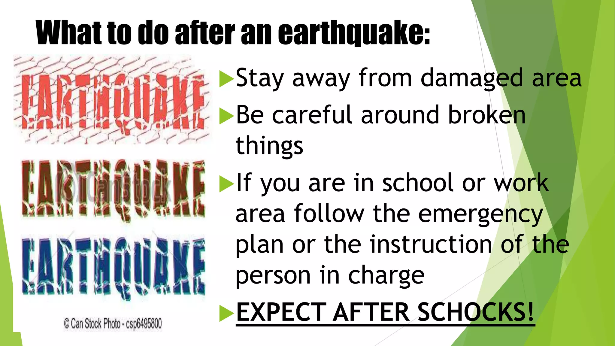 How to prepare for an earthquake | PPTX